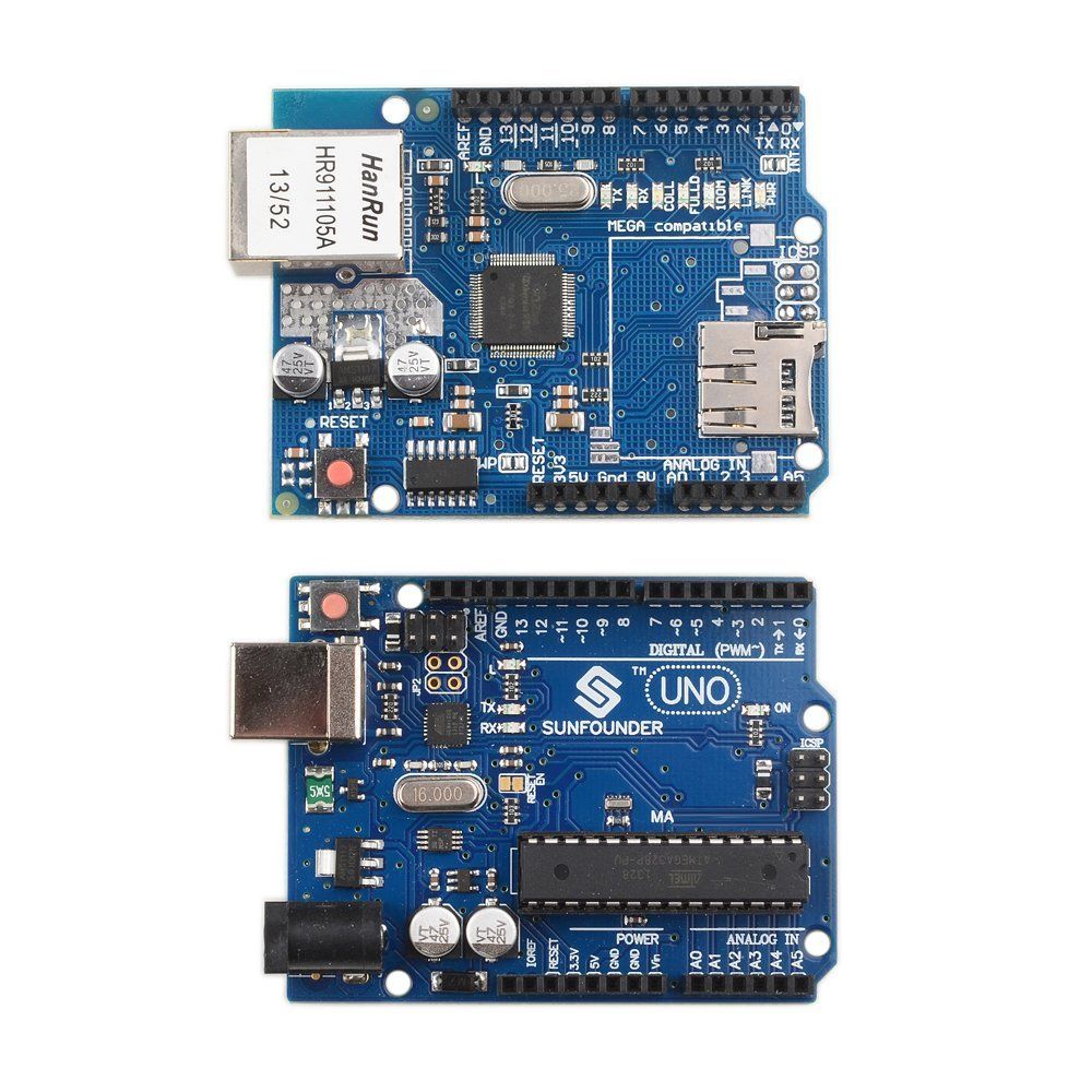 Sunfounder UNO R3 + Ethernet Shield W5100 Starter Kit For Arduino Mega ...