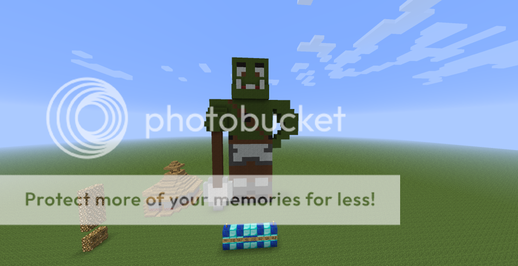 My First Project: An Orc Statue Minecraft Map